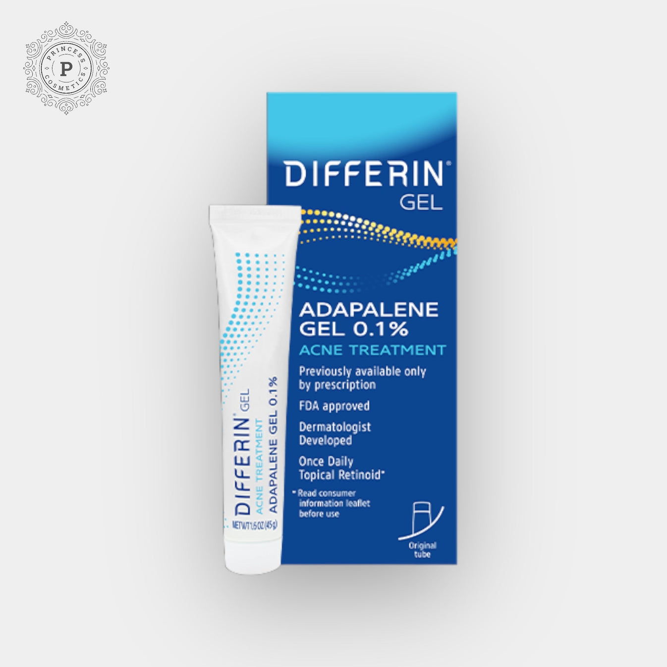 Differin Adapalene Gel 0.1% Acne Treatment (2 size). جل ديفرين أدابالي ...