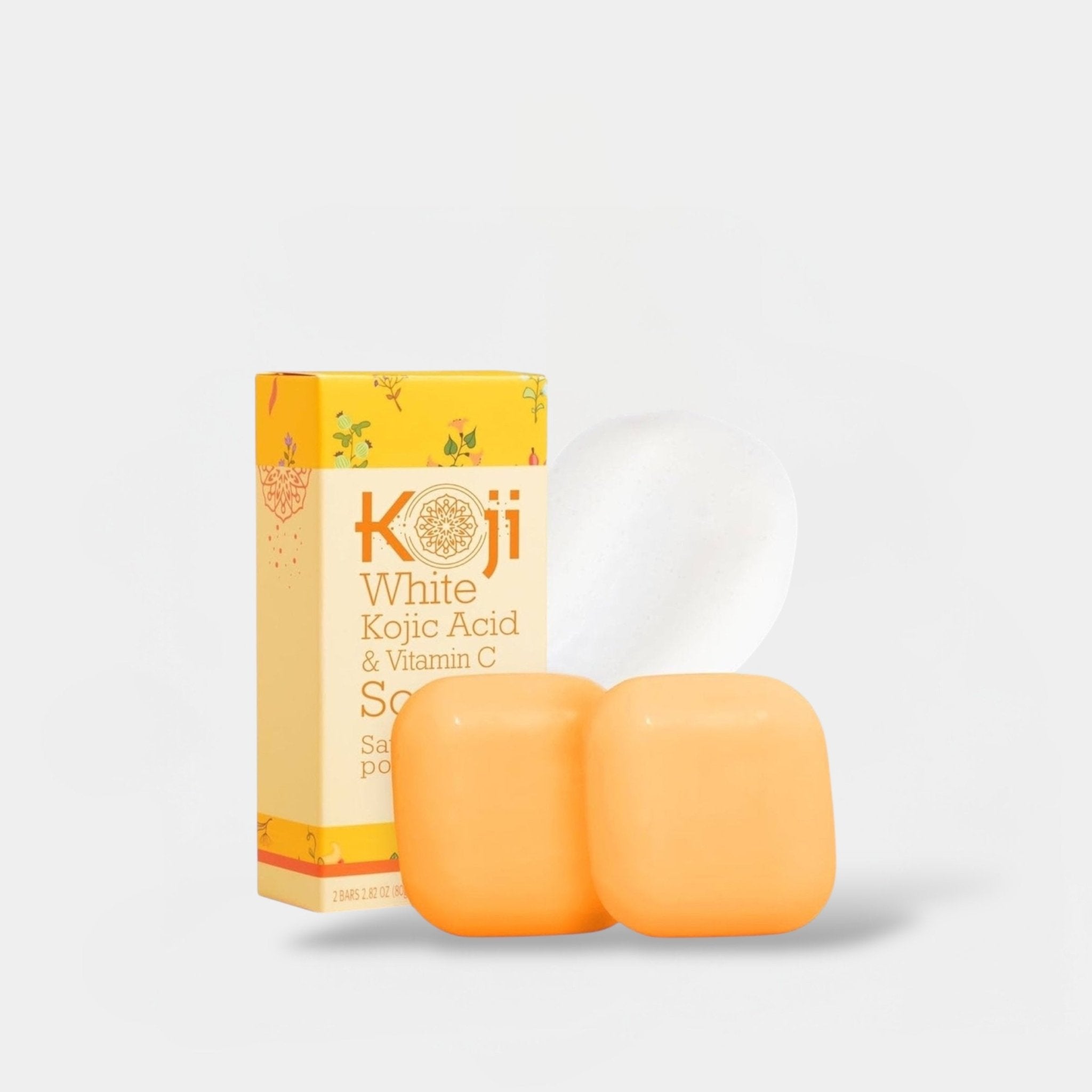 Koji White Kojic Acid & Vitamin C Skin Brightening Soap (2 Bars x 80g ...
