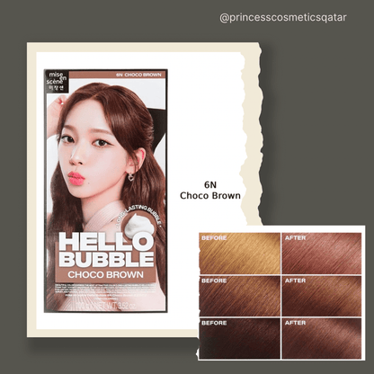 Mise En Scene Hello Bubble Hair Color ميز أون سين هالو بابل لتلوين الش ...