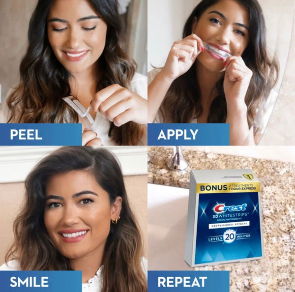 Crest Level 19 3D Whitestrips Teeth Whitening Strip Kit (44 Strips) Cr ...